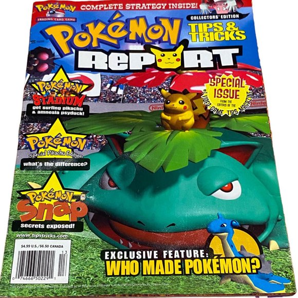 Pokemon | Other | Vintage Pokmon Tips Tricks Magazine Collectors ...